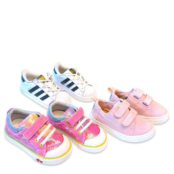 adidas | Shoes | Toddler Shoe Bundle Size 6 Adidas Toms See Kai Run ...